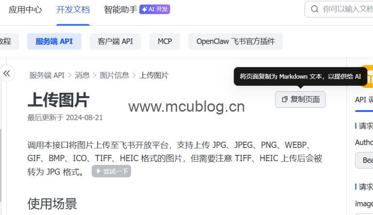 我让AI帮我把BW21-CBV开发板接入了飞书机器人，不光能控制点灯，还能拍照看照片 | MCU起航